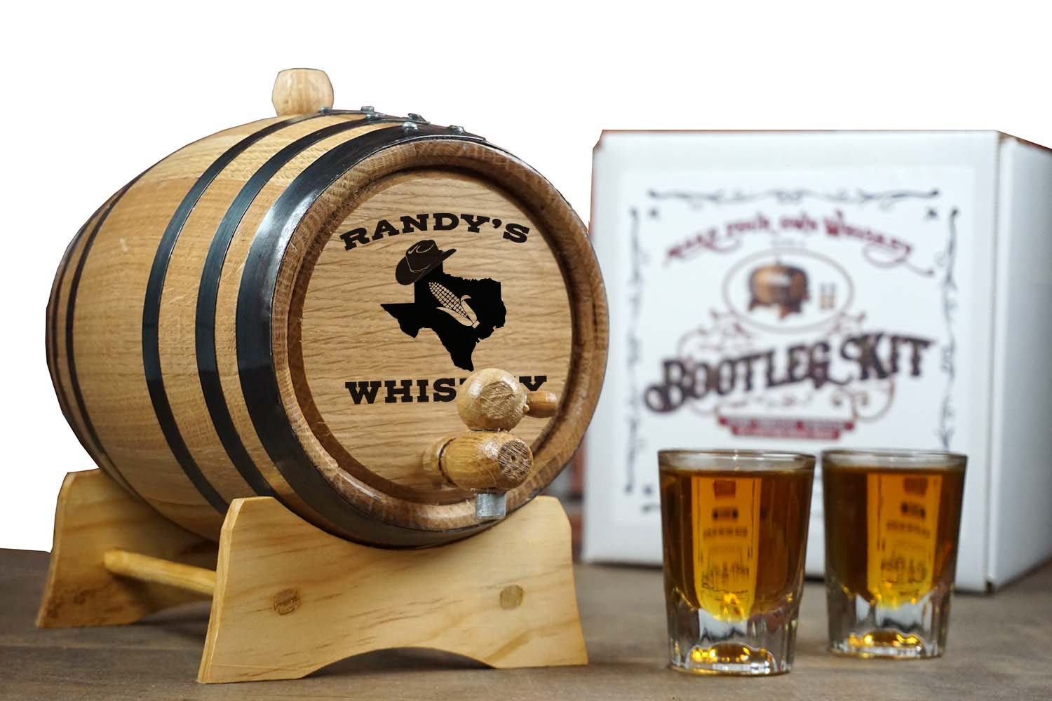 Personalized Texas Whiskey Bootleg Kit® (B268)| Thousand Oaks Barrel Co.